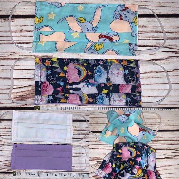Accessories | Tween Age 812 Dumbo Unicorn Fabric Face Masks | Poshmark